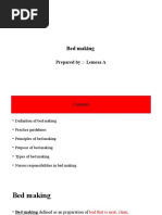 SOP - Housekeeping - Bed Making | PDF | Bedding | Bed