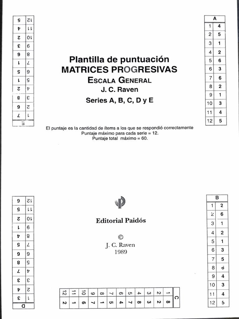 Test de RAVEN | PDF