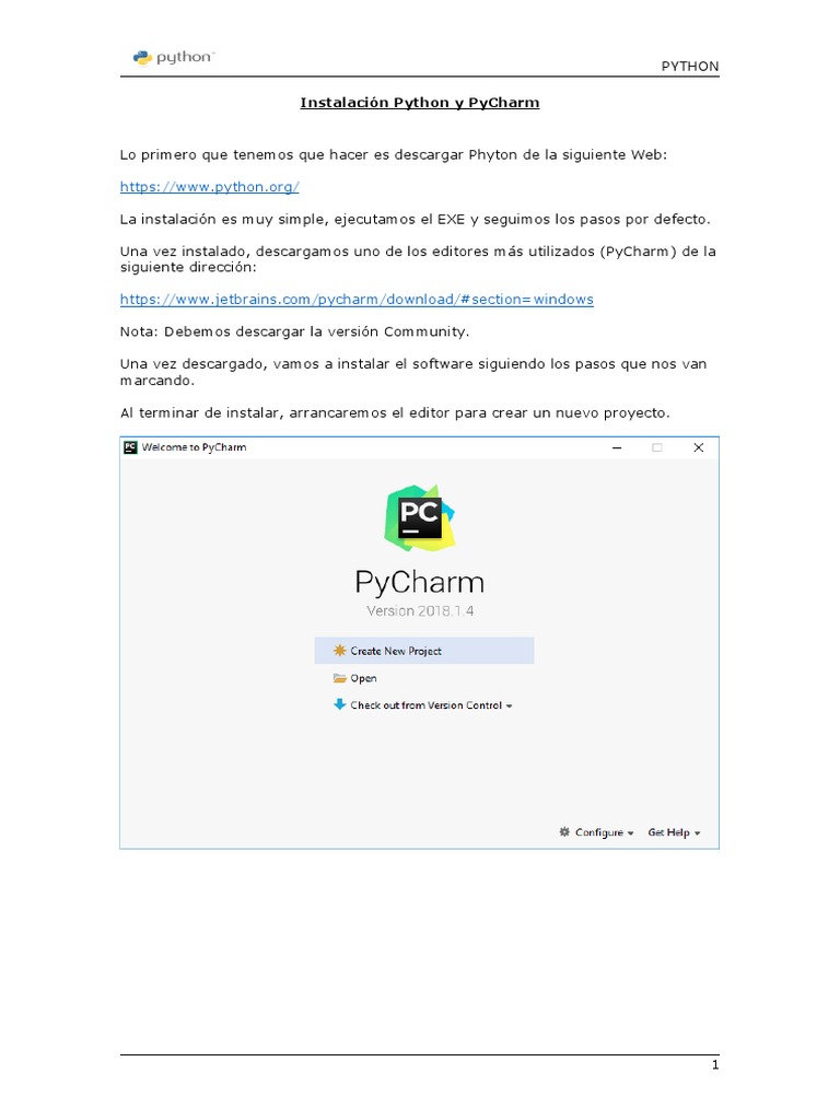 01 - Instalacion de Python y Pycharm | PDF | Informática