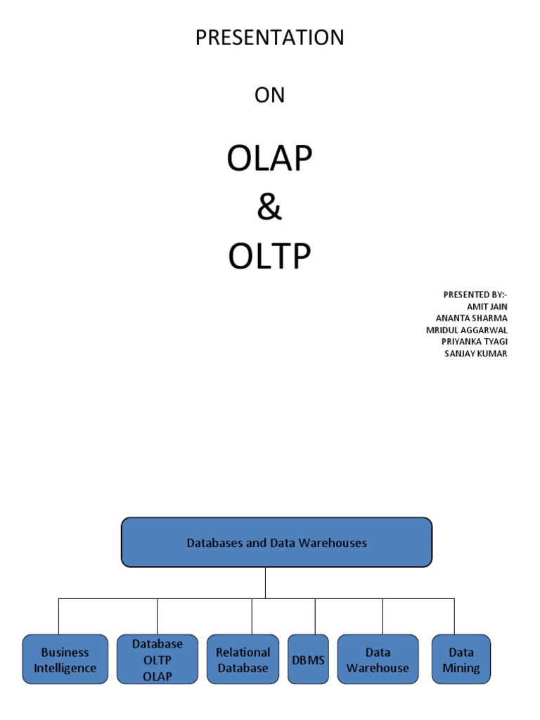 Olap & Oltp: Presentation ON | PDF | Databases | Information Management