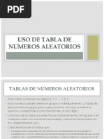 Tabla de Numeros Aleatorios | PDF | Aleatoriedad | Muestreo (Estadísticas)