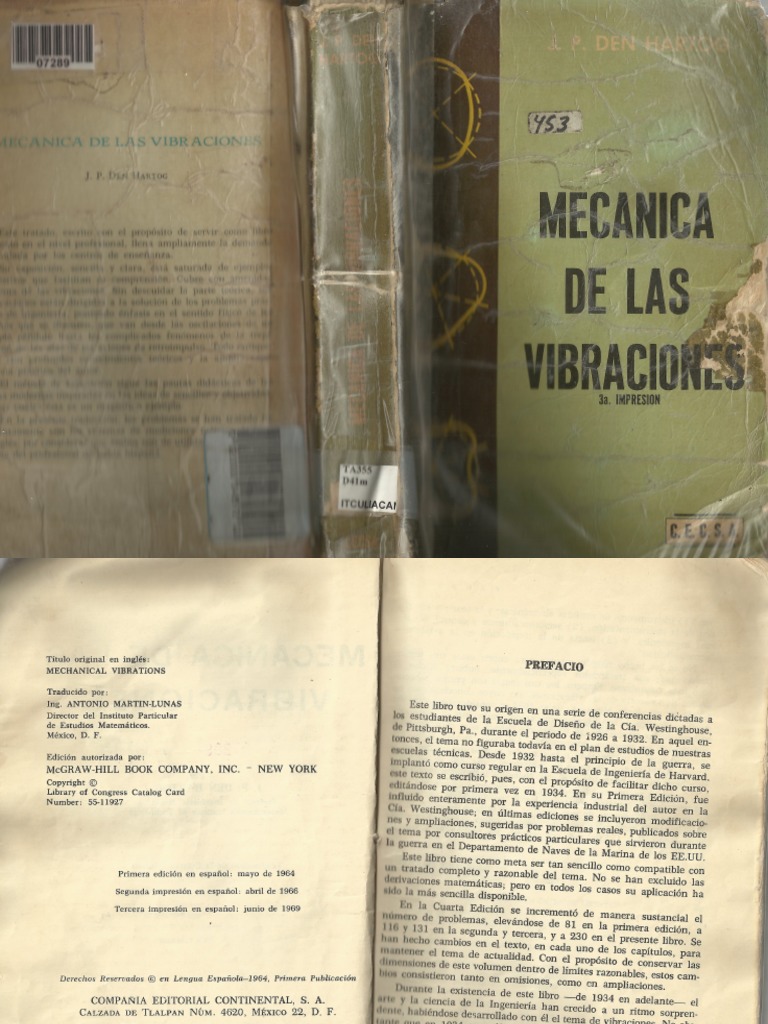 LIBRO J. P. Den Hartog - Mecanica de Las Vibraciones | PDF