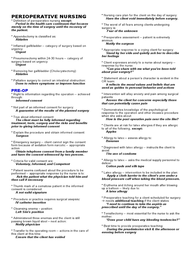 1 Bullets Pain & or | PDF | Pain | Anesthesia