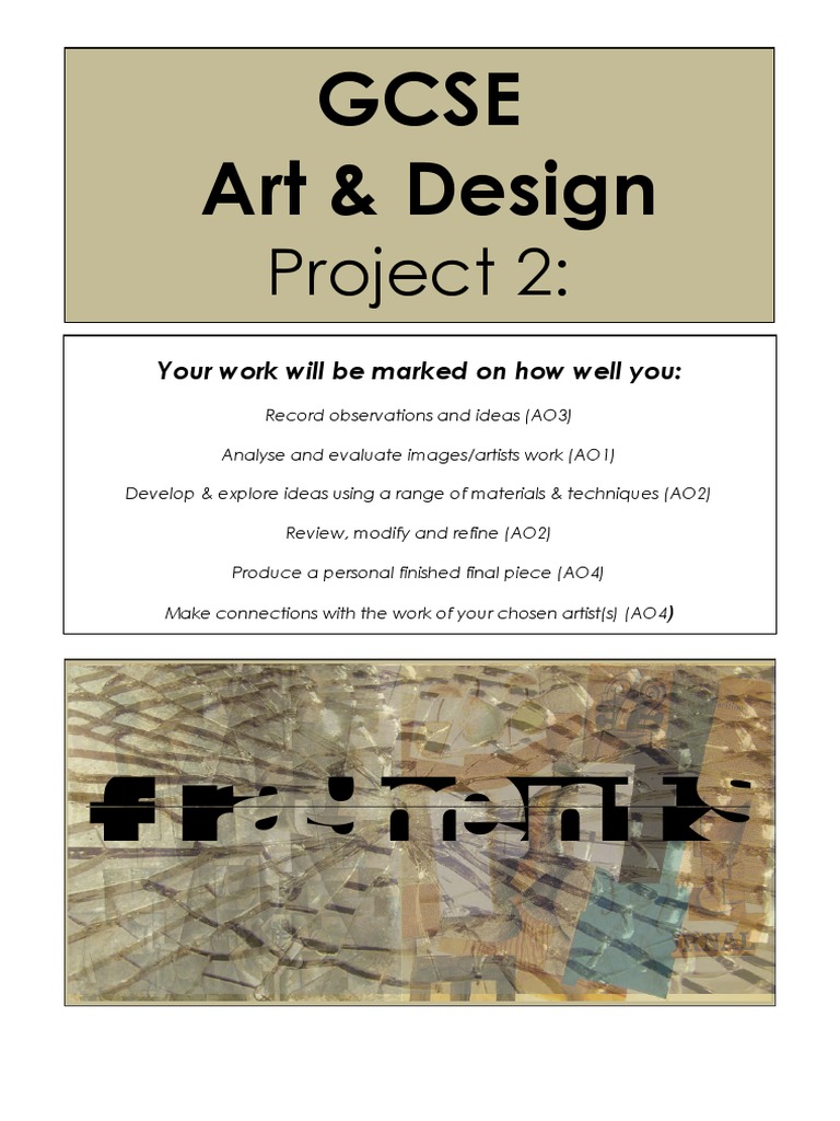 Project 2:: Gcse Art & Design | PDF | Drawing | Cubism