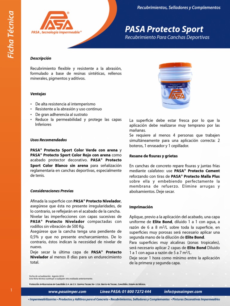 PASA Protecto Sport | PDF | Pintar | Agua
