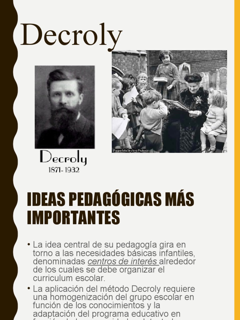 3 DECROLY, Ovidio | PDF | Sicología | Pedagogía