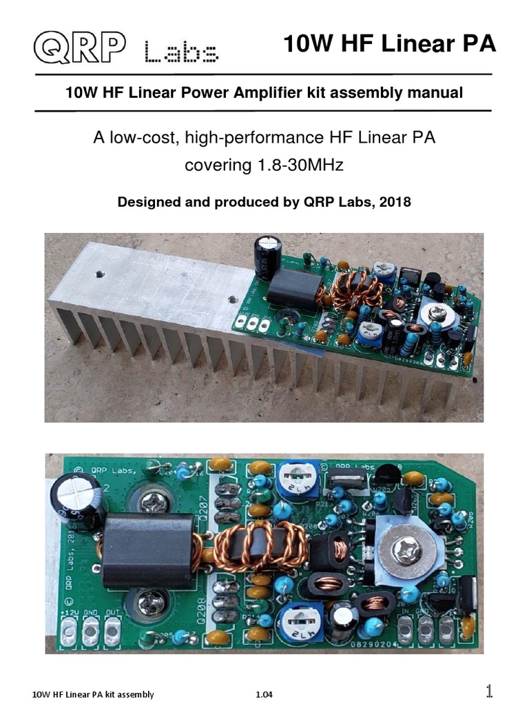 A Low-Cost, High-Performance HF Linear Pa Covering 1.8-30Mhz | PDF ...