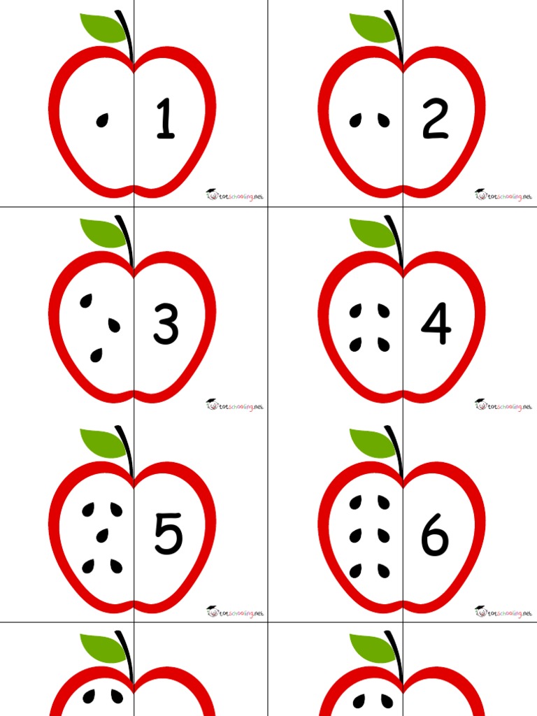Rompecabezas Manzanas Numeros | PDF