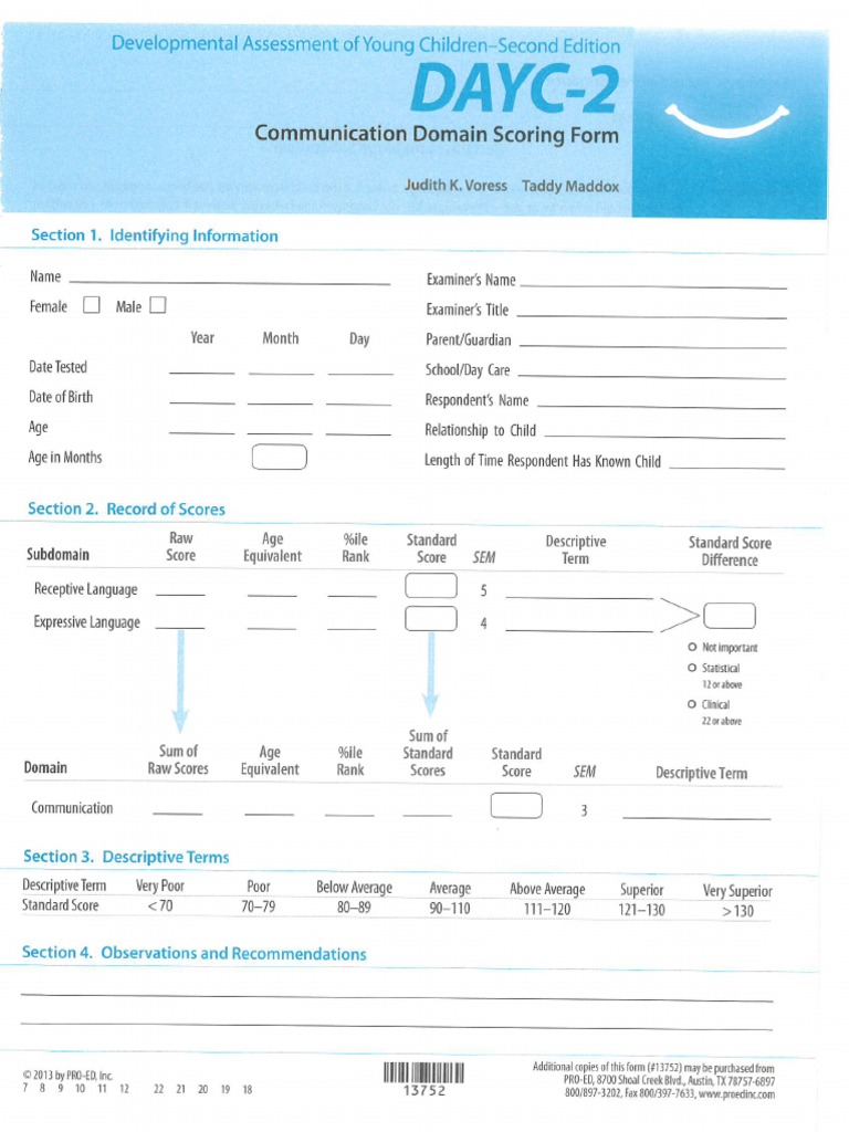 DAYC-2 Communication Domain (Color) | PDF