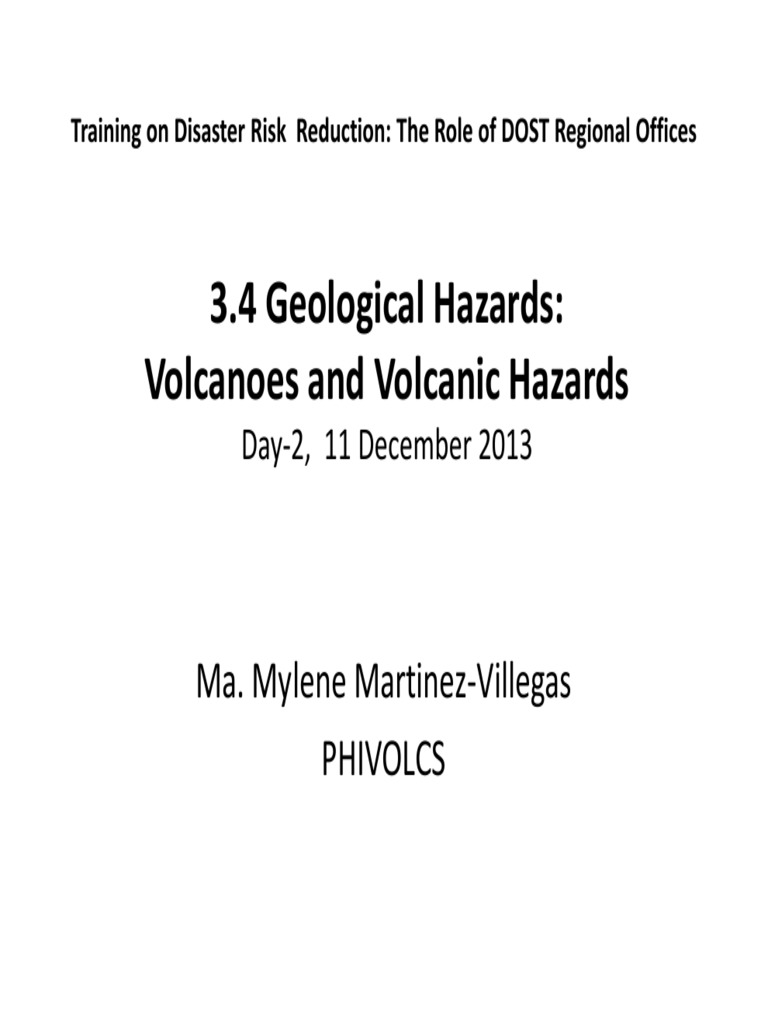 3.4 Volcanoes and Volcanic Hazards - Villegas | PDF | Types Of Volcanic ...