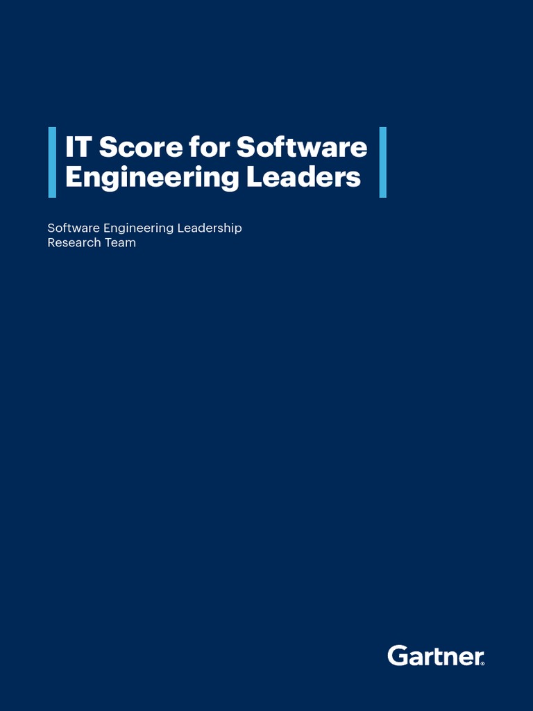 Gartner It Score Software Engineering Leaders Reskin | PDF ...
