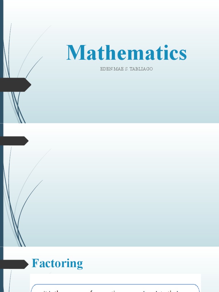 Factoring Polynomials | PDF | Factorization | Polynomial