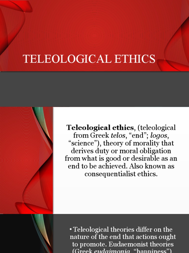 Teleological Ethics | PDF | Pragmatism | Utilitarianism