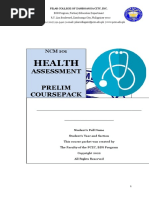 Comprehensive Health Assessment Guide | PDF | Nursing | Medical Diagnosis