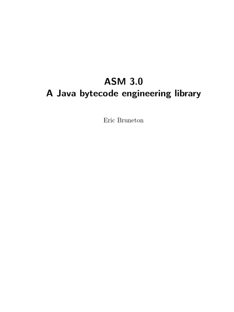 Asm Guide | PDF | Class (Computer Programming) | Method (Computer ...
