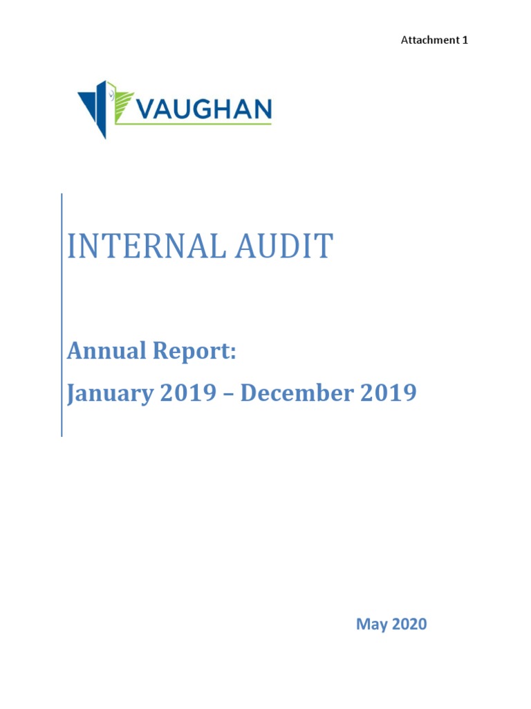 Internal Audit Report - 2019 Annual Report | PDF | Internal Audit | Audit