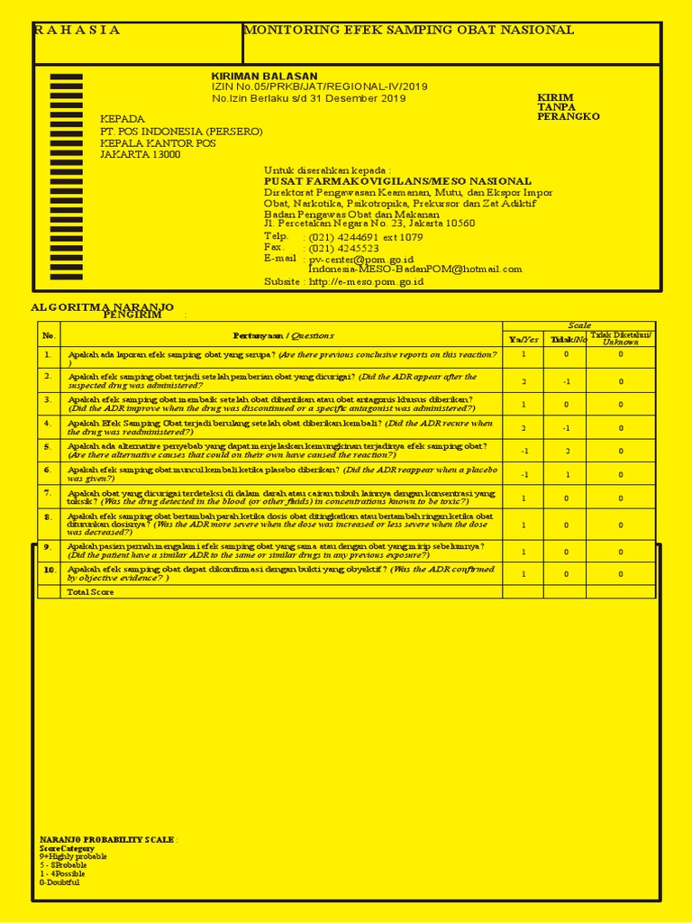 5c88c1e137e48 - Form Kuning MESO 2019 | PDF