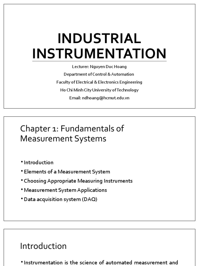 Fundamentals of Industrial Instrumentation: An Introduction to ...
