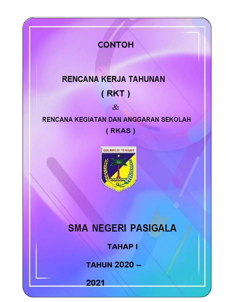 Contoh RKT & RKAS SMAN Pasigala 2021-2022 | PDF