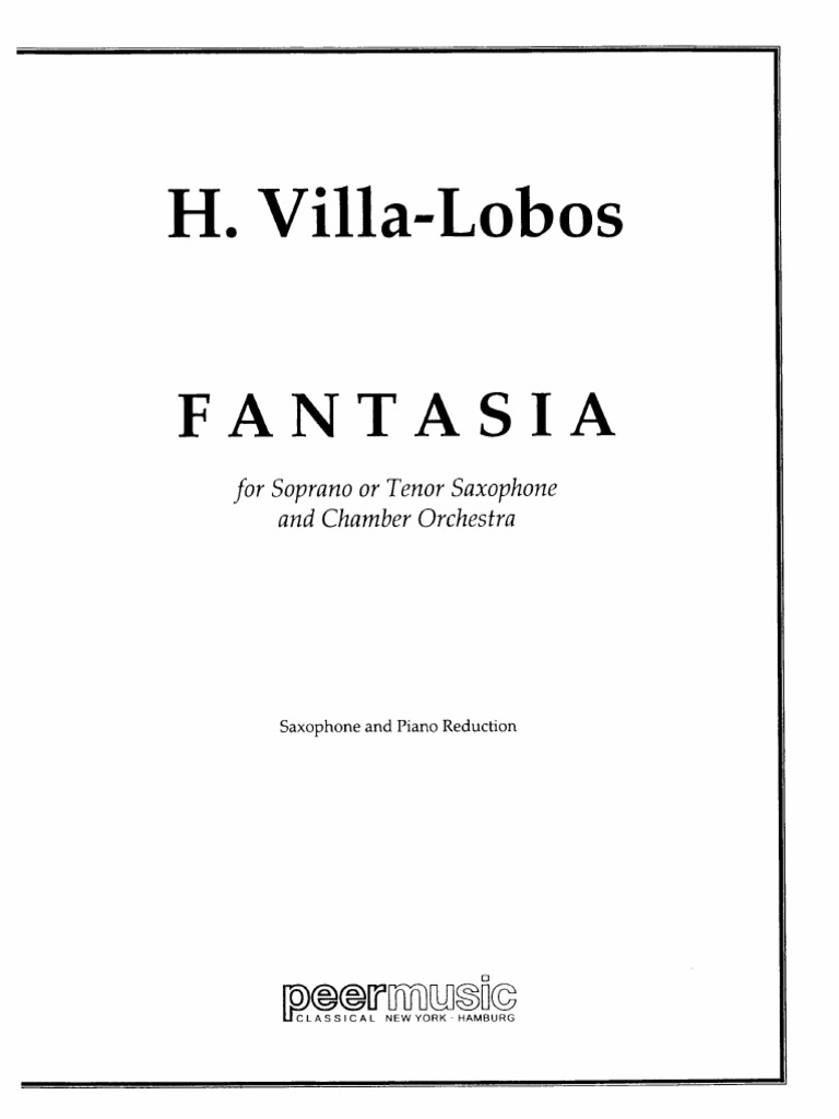 Villa Lobos - Fantasia - Piano | PDF