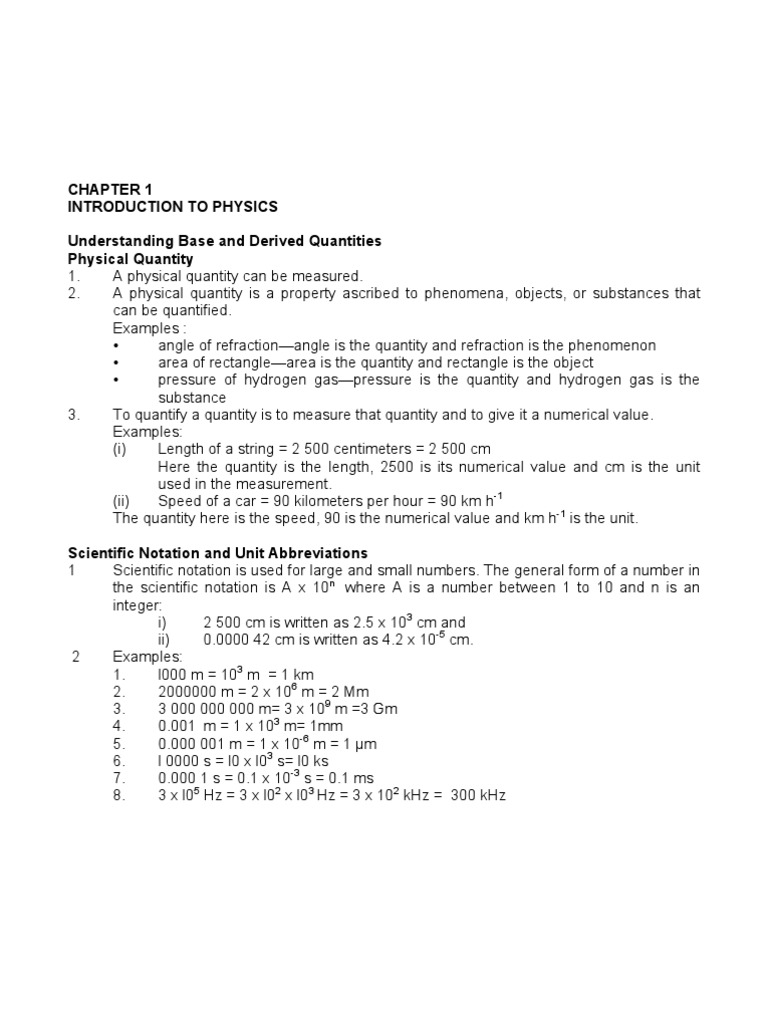 Introduction To Physics | PDF
