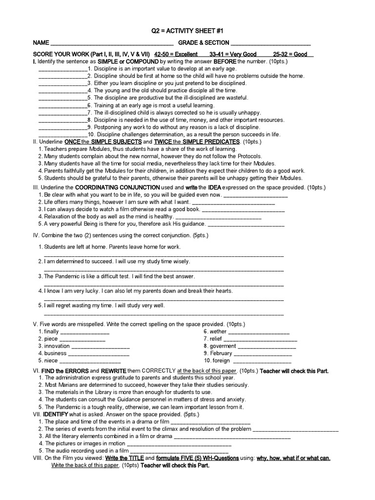 q2 Activity Sheet #1 | PDF | Disciplines | Teachers