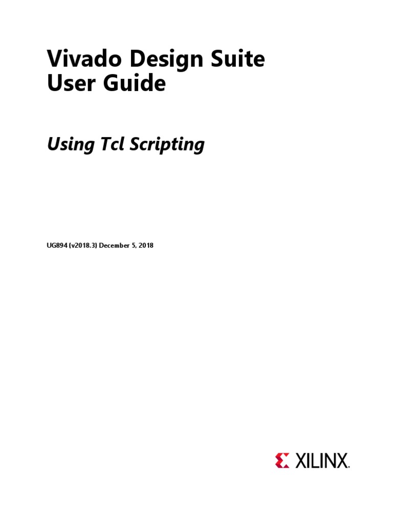 Ug894 Vivado TCL Scripting | PDF | Hardware Description Language | Bracket