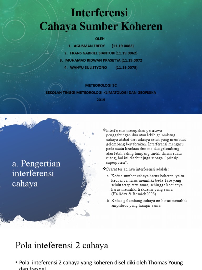 Interferensi Cahaya Sumber Koheren | PDF