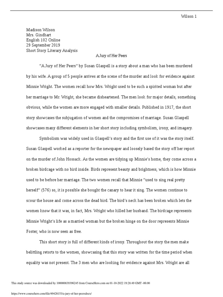 A Jury of Her Peers | PDF