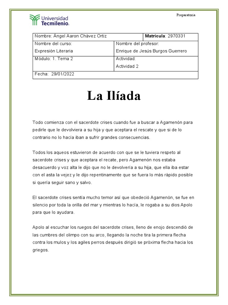 Actividad 2 | PDF | Odiseo | Mitología griega