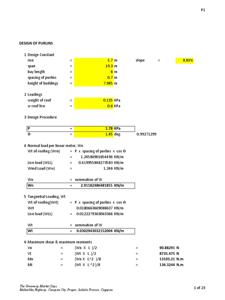 Purlin LC | PDF | Building | Architecture