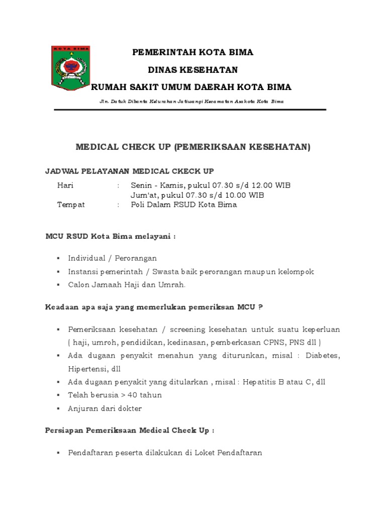 Medical Check Up | PDF