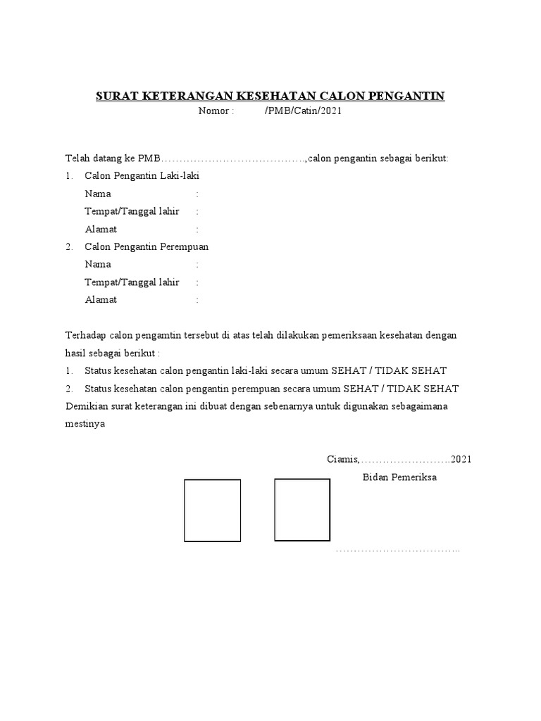 Form Kes Catin | PDF