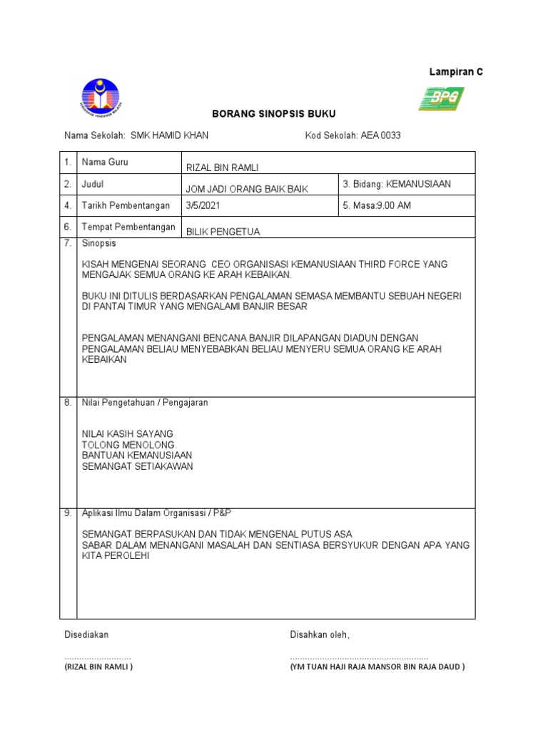 Sinopsis Buku Ladap | PDF