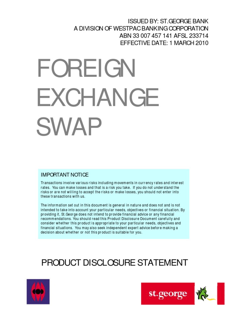 PDS - FX Swap | PDF | Exchange Rate | Foreign Exchange Market