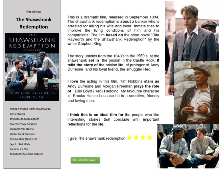 The Shawshank Redemption: Tells The Story of The Prision Life of ...
