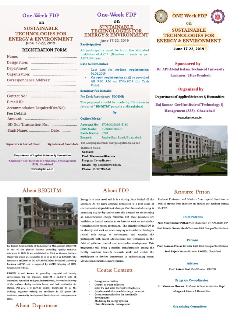 FDP Brochure | PDF | Science | Nature