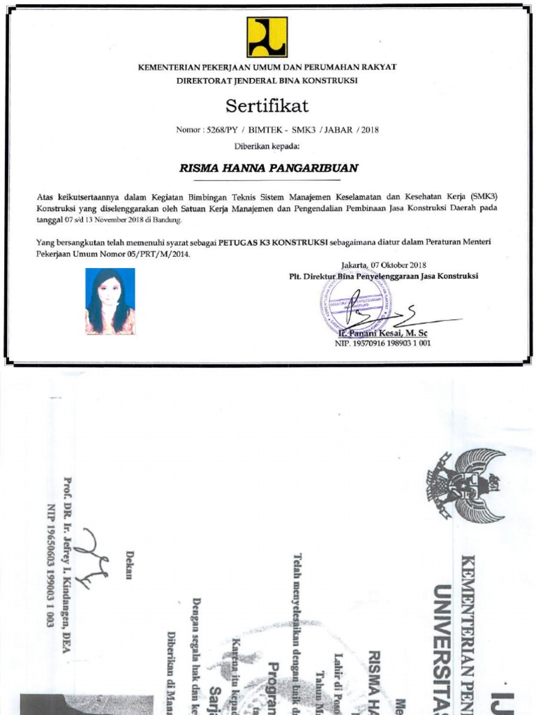 Petugas k3 Pu Risma | PDF