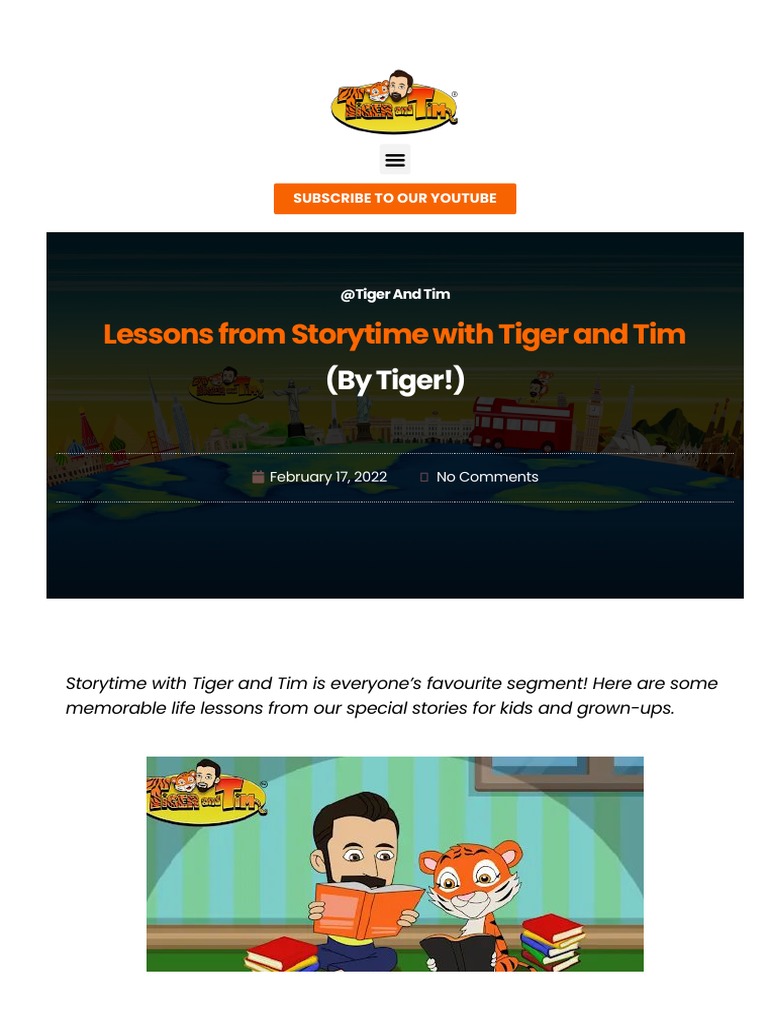 Lessons From Storytime With Tiger and Tim | PDF