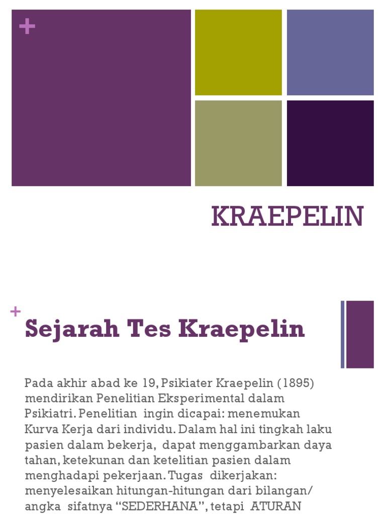 Kraepelin | PDF