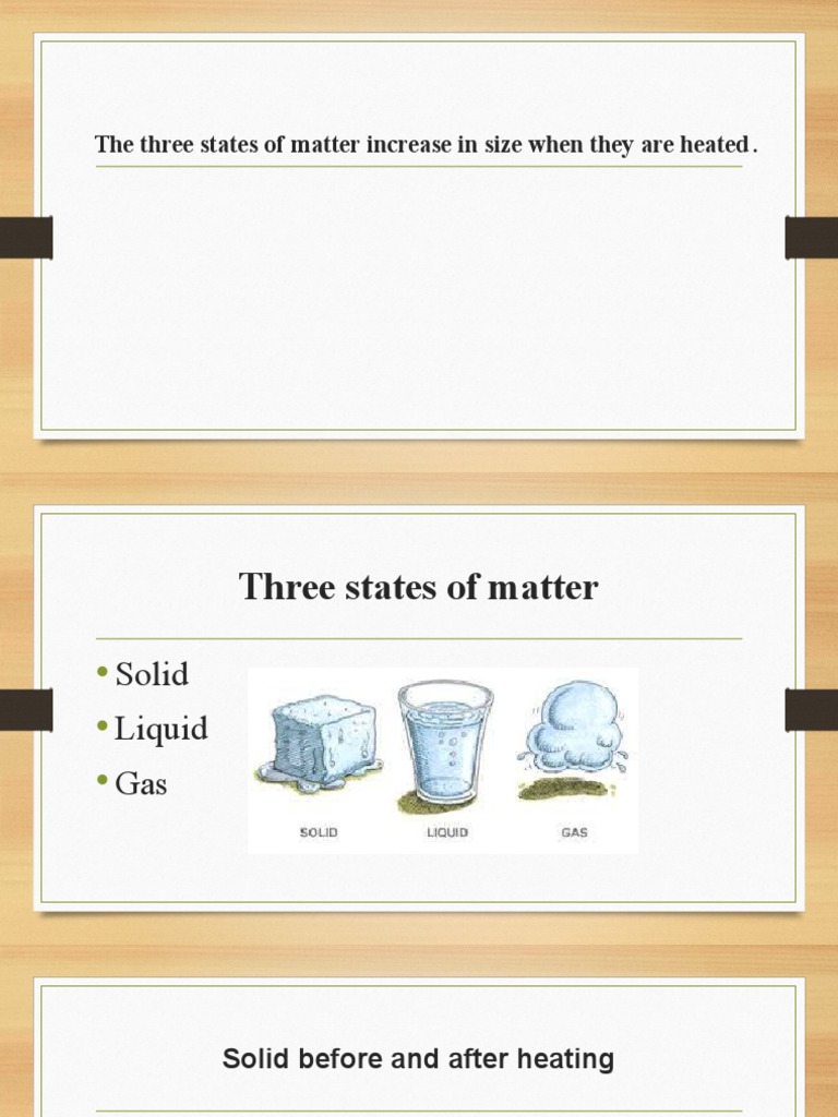 Three States of Matter | PDF