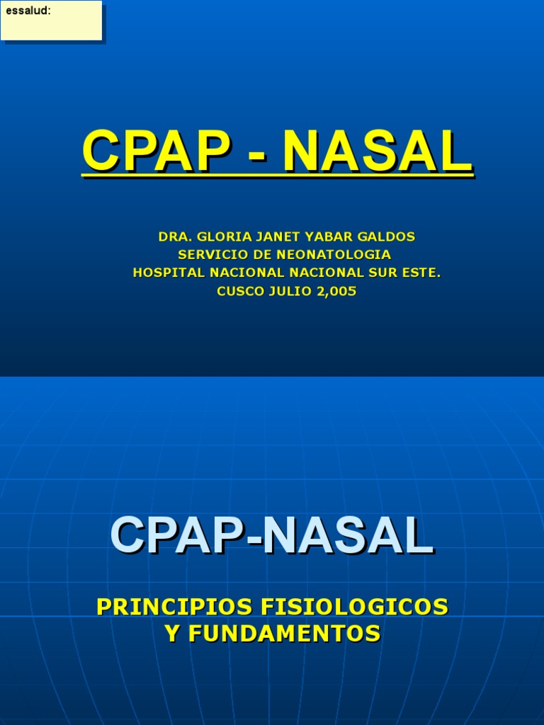 Cpap | PDF | Sistema respiratorio | Pulmón