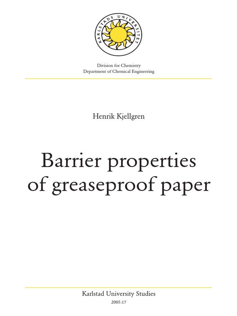 Grease Proof Papers | PDF | Paper | Polyethylene