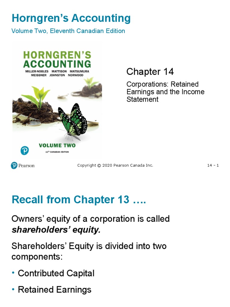 Horngren's Accounting: Volume Two, Eleventh Canadian Edition | PDF ...