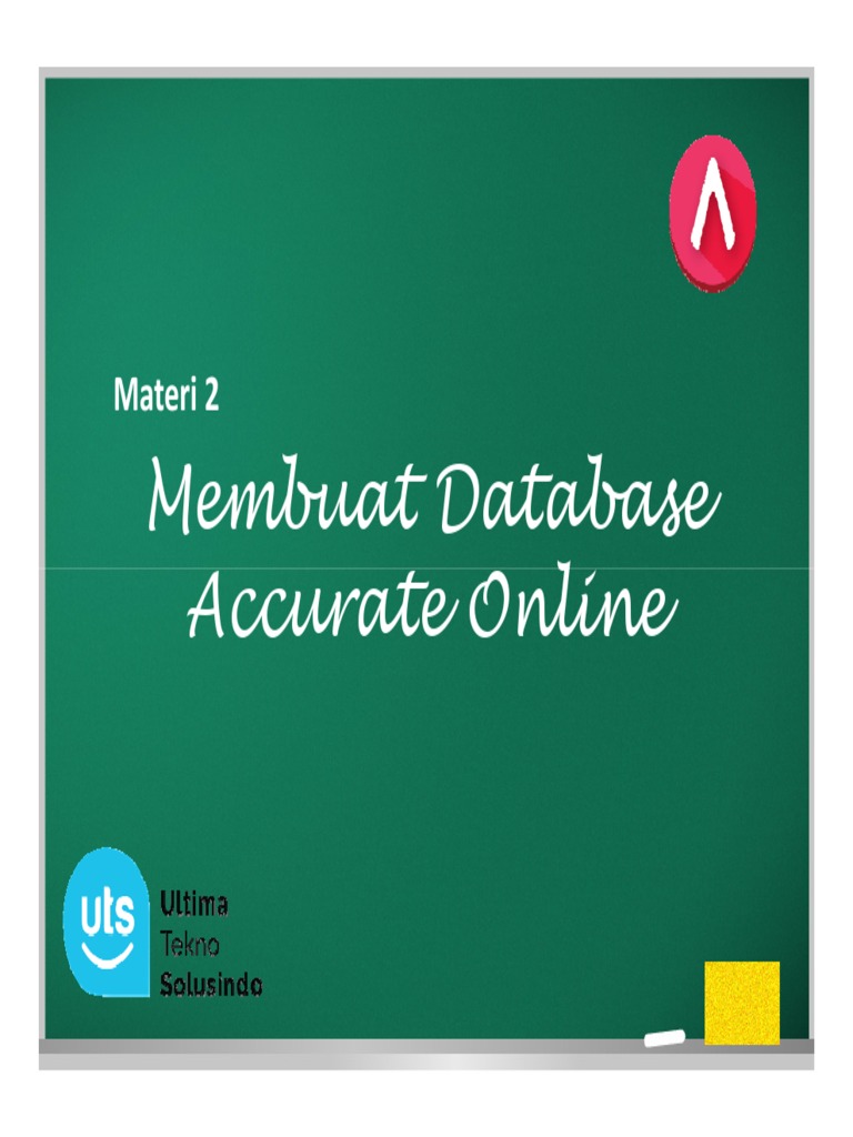 Membuat Database Accurate | PDF