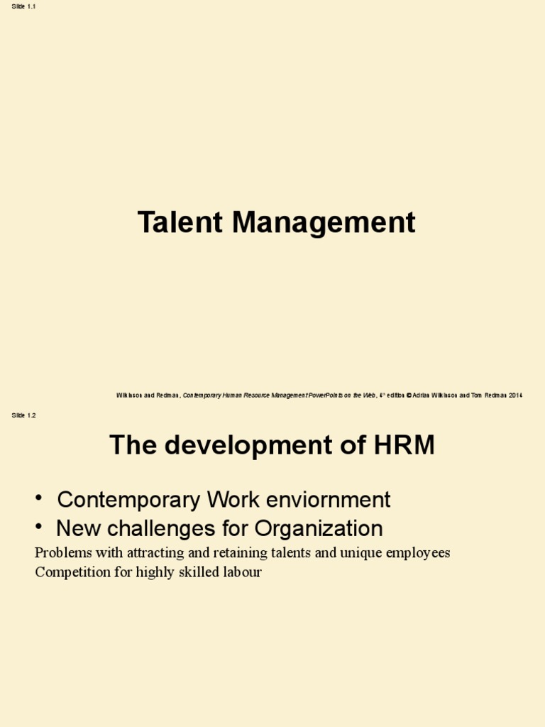 Talent Management | PDF | Human Resource Management | Human Resources