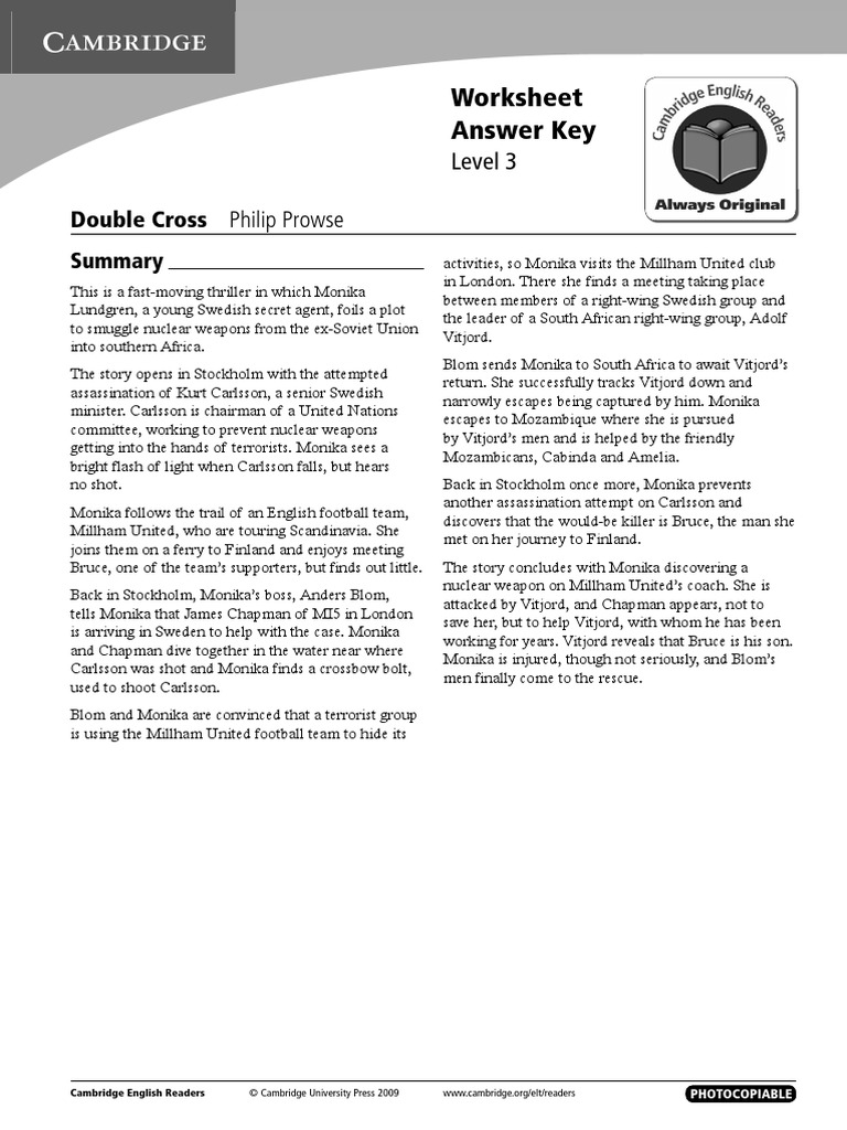 Worksheet Answer Key: Philip Prowse | PDF