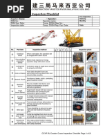 Monthly Crane Inspection Checklist | PDF