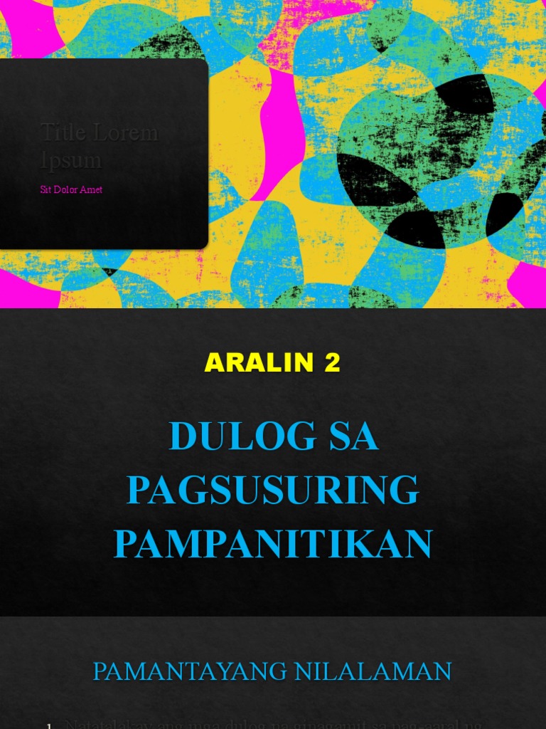 Aralin 2-Dulog NG Pagsusuring Pampanitikan | PDF