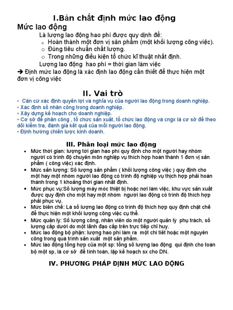 Dinh Muc Lao Dong | PDF